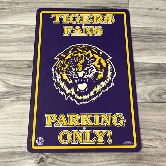 OLCP | Accents | Lsu Tiger Fans Parking Only Sign | Poshmark